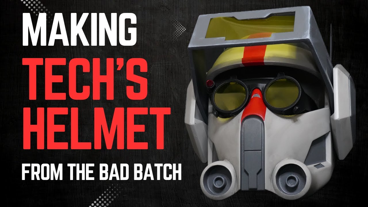 How I made Tech's Helmet From The Bad Batch - YouTube