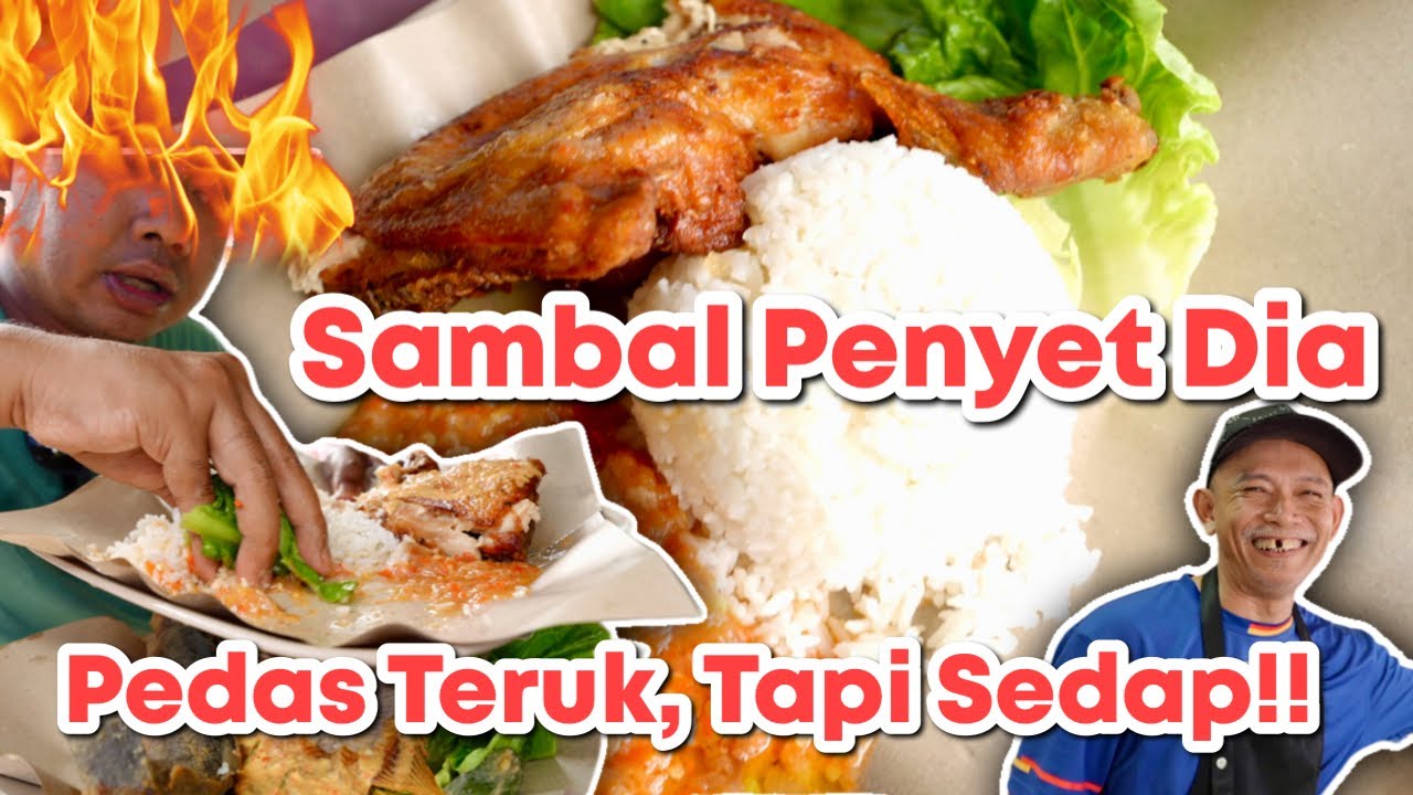 NASI AYAM PENYET SIMPLE TAPI RASA PADU DEKAT MUAR BANDAR DIRAJA - YouTube