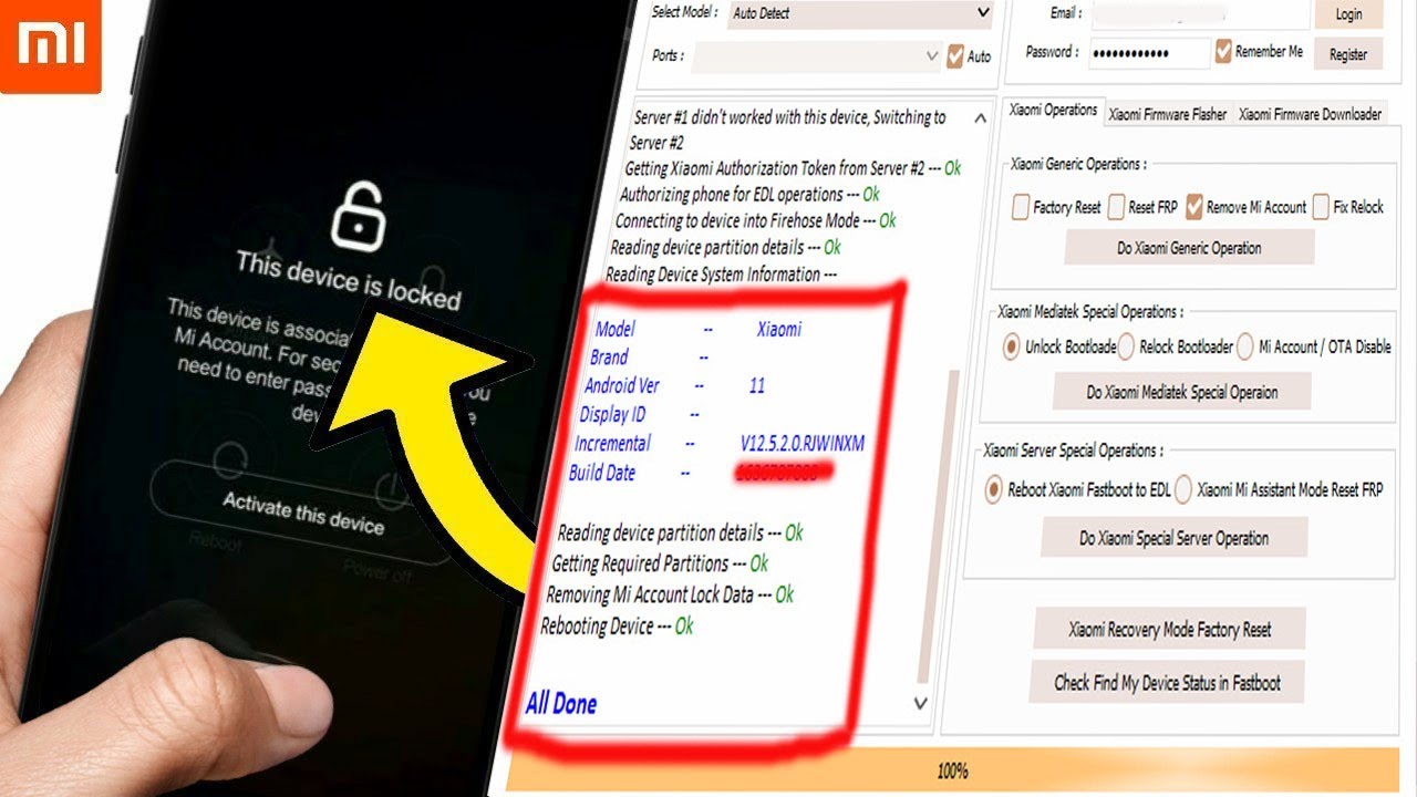 XIAOMI REDMI MI ACCOUNT BYPASS FIX Xiaomi Pro Tool $ =4 - YouTube
