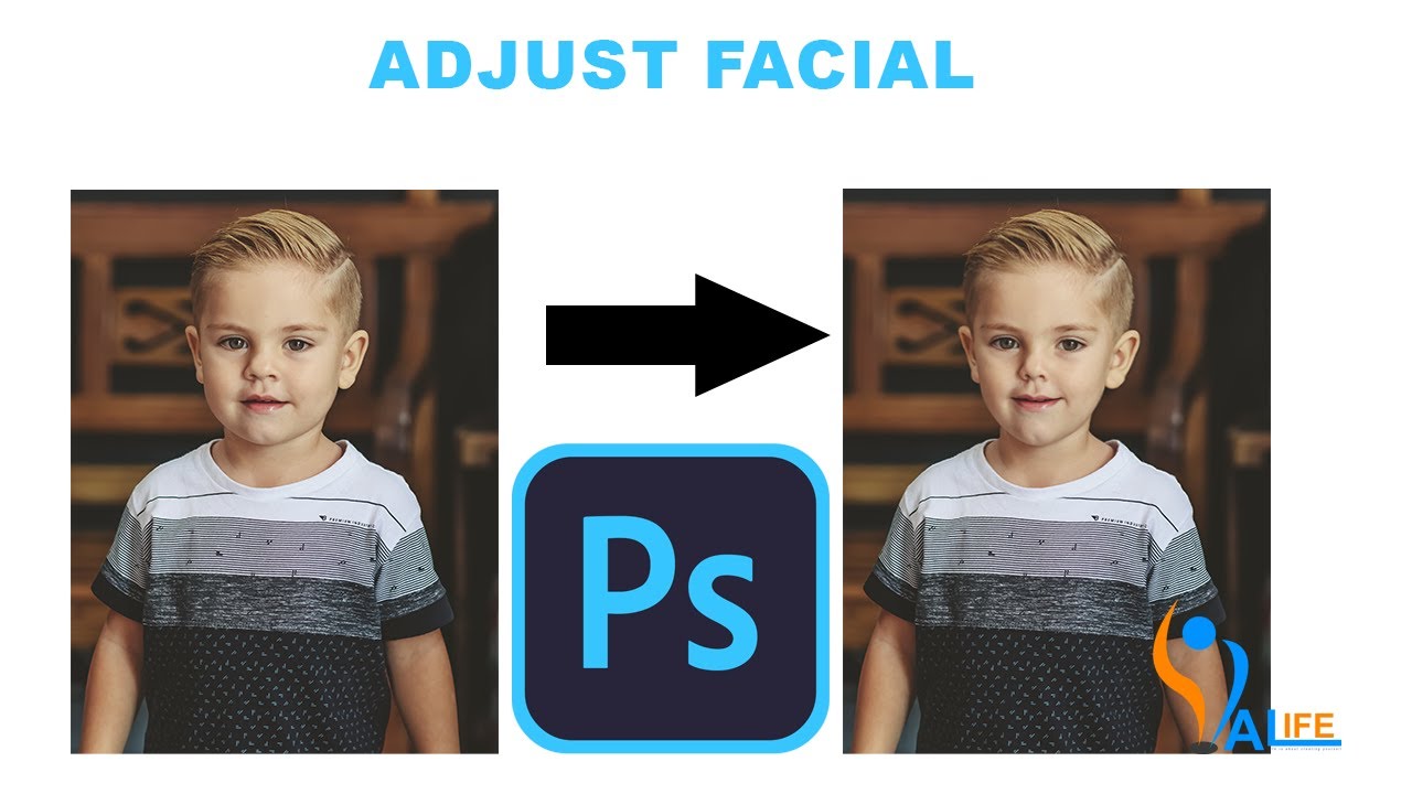 Adjust facial features: Photoshop Tutorial - YouTube