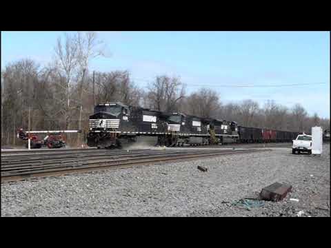 20140318P March 18 2014 NS Abrams Yard Harrisburg Line 21Q 507 GP38-2 ...