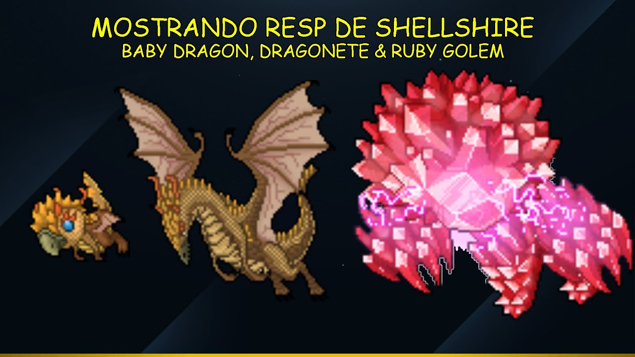 Bloodstone Shellshire Mostrando resp de Ruby Golem & Baby Dragon ...