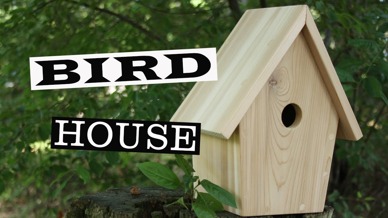SIMPLE DESIGNED BIRD HOUSE WITH SOME ADDED ELEMENTS - YouTube