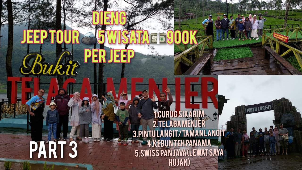 DIENG JEEP TOUR 900K !!5 WISATA !!PART 3 🌨🌧Hujan Ga berenti😂swiss pan ...