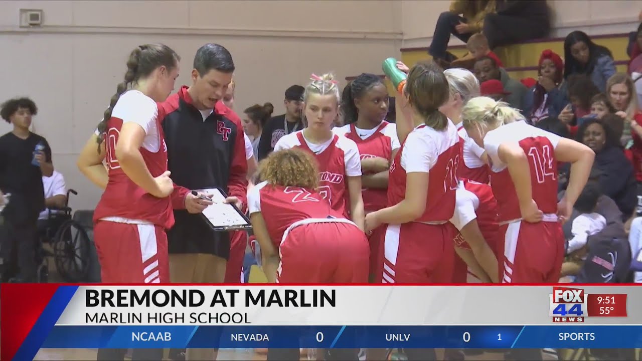 Marlin Girls Basketball beats Bremond - YouTube