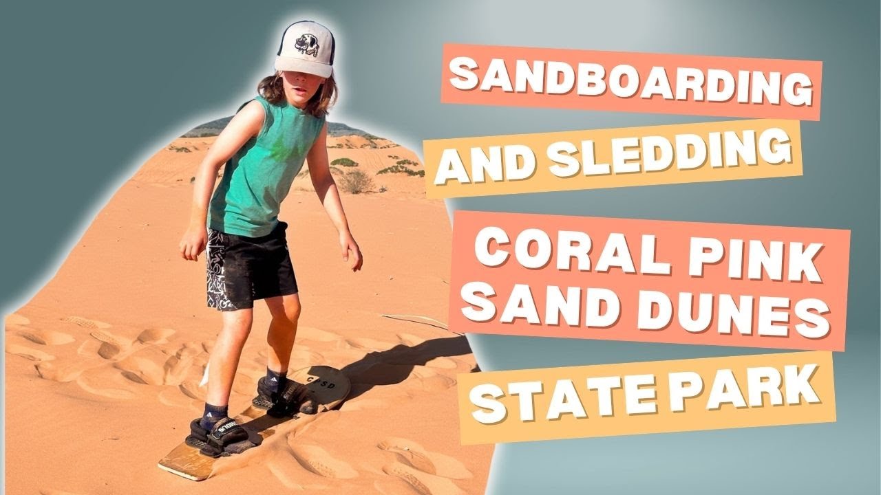 Coral Pink Sand Dunes Sandboarding and Sledding - YouTube