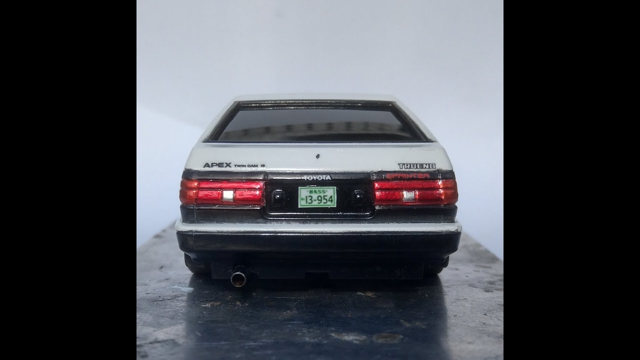 Initial D 1/32 slot car conversion. - YouTube
