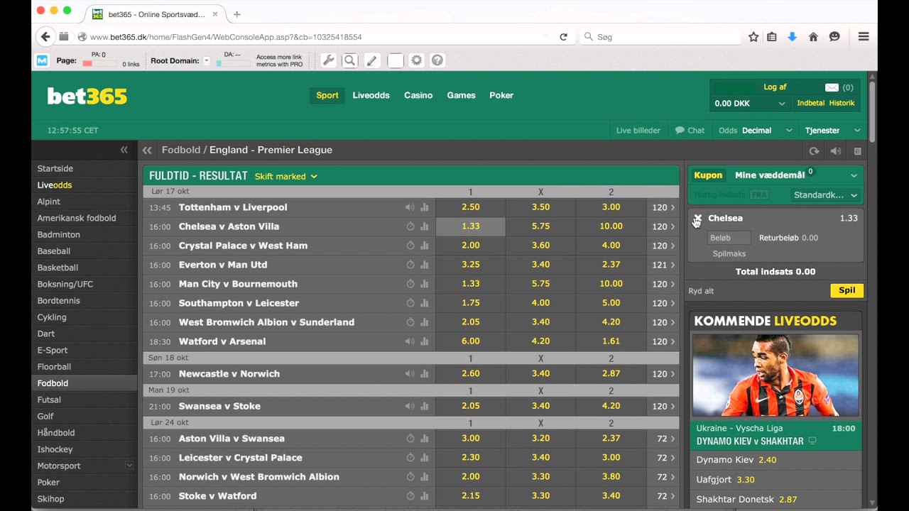 bet365 - Sådan placerer du et væddemål - YouTube
