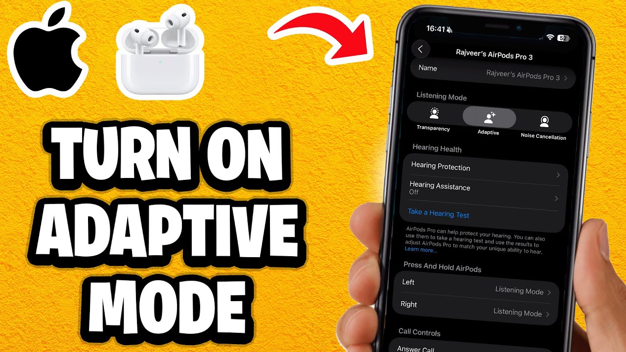 How To Turn On Adaptive Mode On AirPods Pro 3 (Or Any AirPods ...