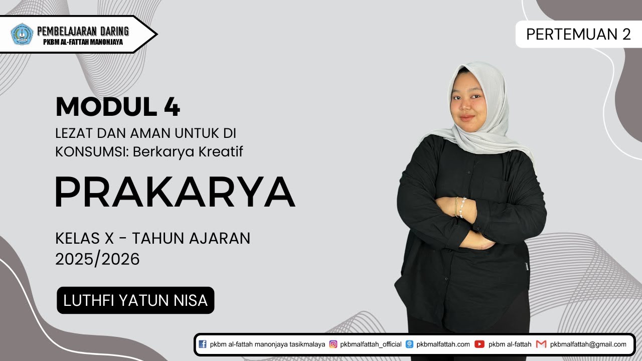 PRAKARYA KELAS 10 – MODUL 4 UNIT 2 SAJIKAN DAN KEMAS YANG CANTIK - YouTube