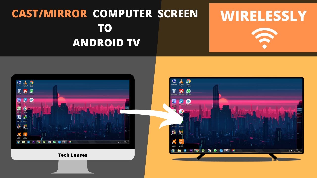 How To Wirelessly Cast/Mirror Your Computer Screen To Android TV ...