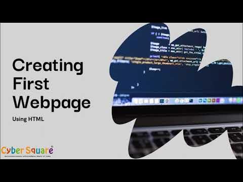 Creating your first webpage - YouTube