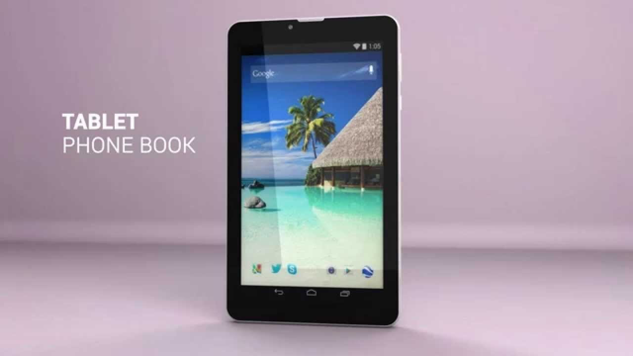 Tablet Android 4.4 - Phone Book 7″ SIM 3G – Quadcore – 8 GB - YouTube