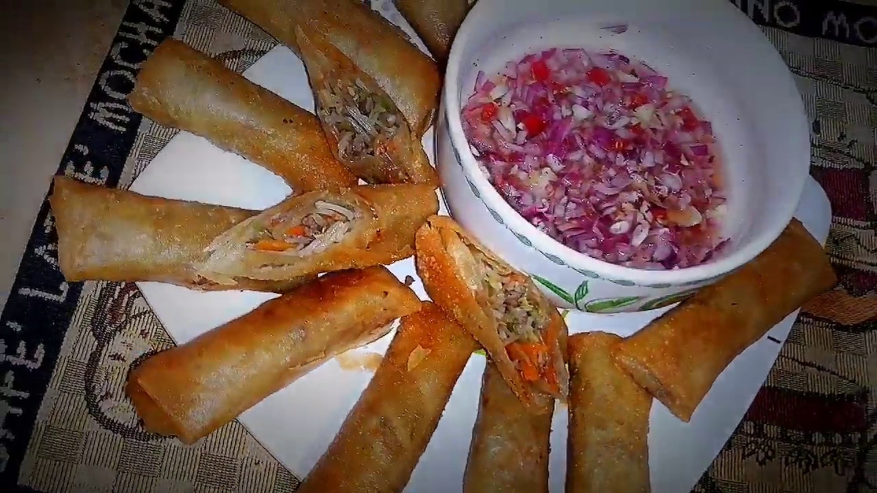 Crispy Vegetable Lumpia - YouTube