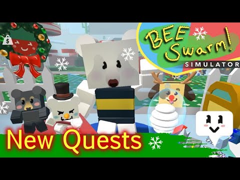Snow Cub Buddy⛄ New Quests | Bee Swarm Simulator 🐝 Beesmas 🎄 Новые ...