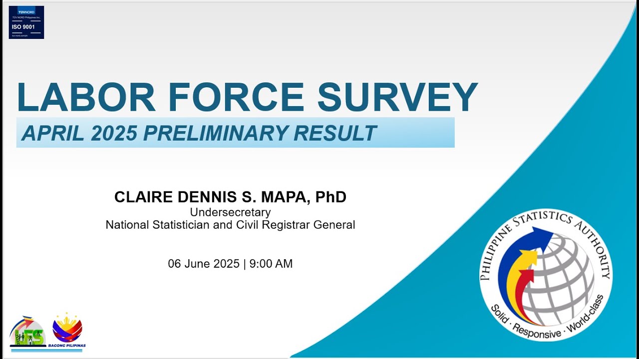 Press Conference on the April 2025 Labor Force Survey (Preliminary ...