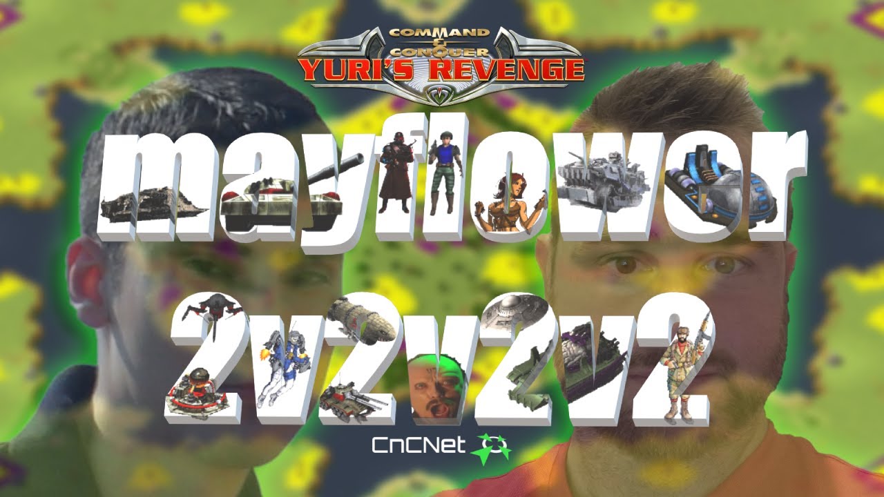 command & conquer red alert 2 Yuri's revenge | mayflower 2v2v2v2 ...