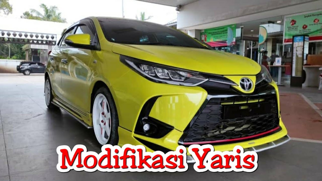 Modifikasi Yaris 2021 Ceper Banget potong Per dan ganti Velg - YouTube