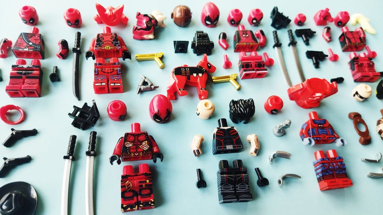 Lego marvels deadpool vs wolverine | kidpool, ladypool, zombiepool ...