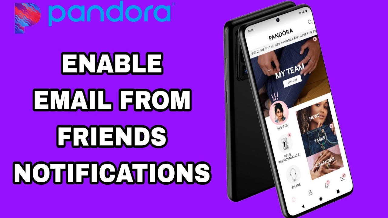 How To Enable Email From Friends Notifications On Pandora App - YouTube