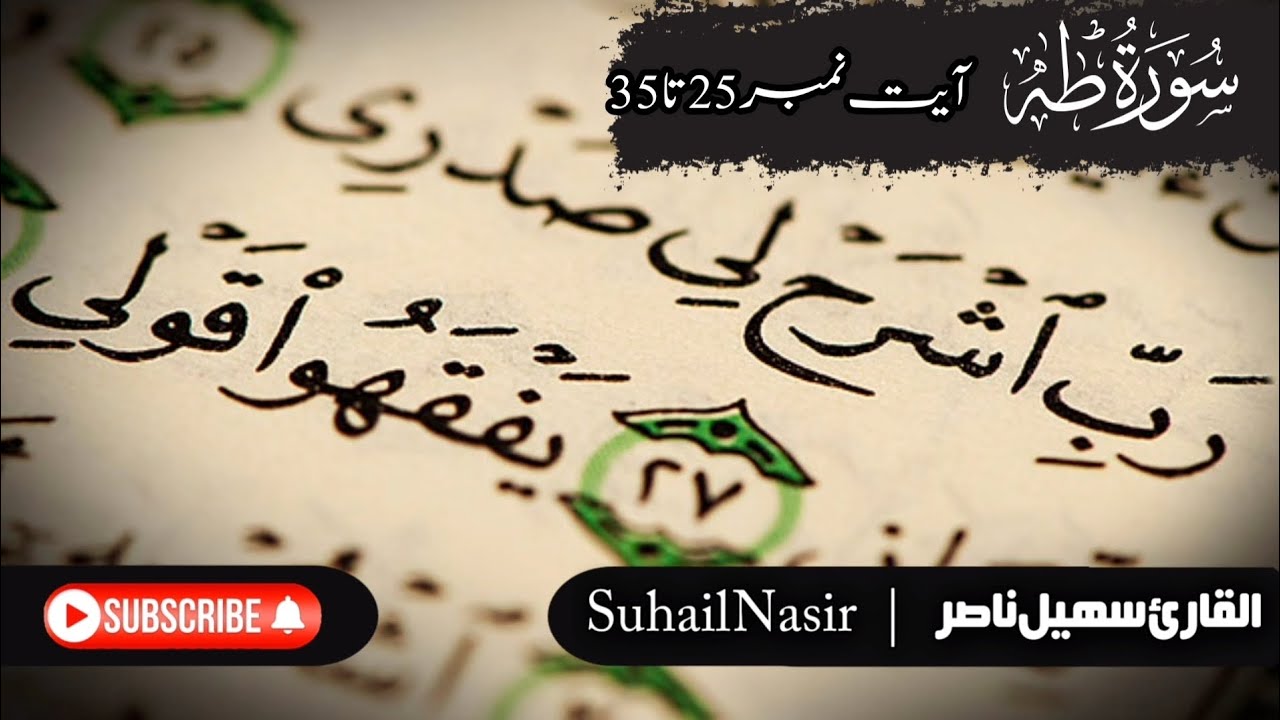 Rabbish Rahli Sadri Wa Yassirli Amri| Dua for Success | Surah Taha ...