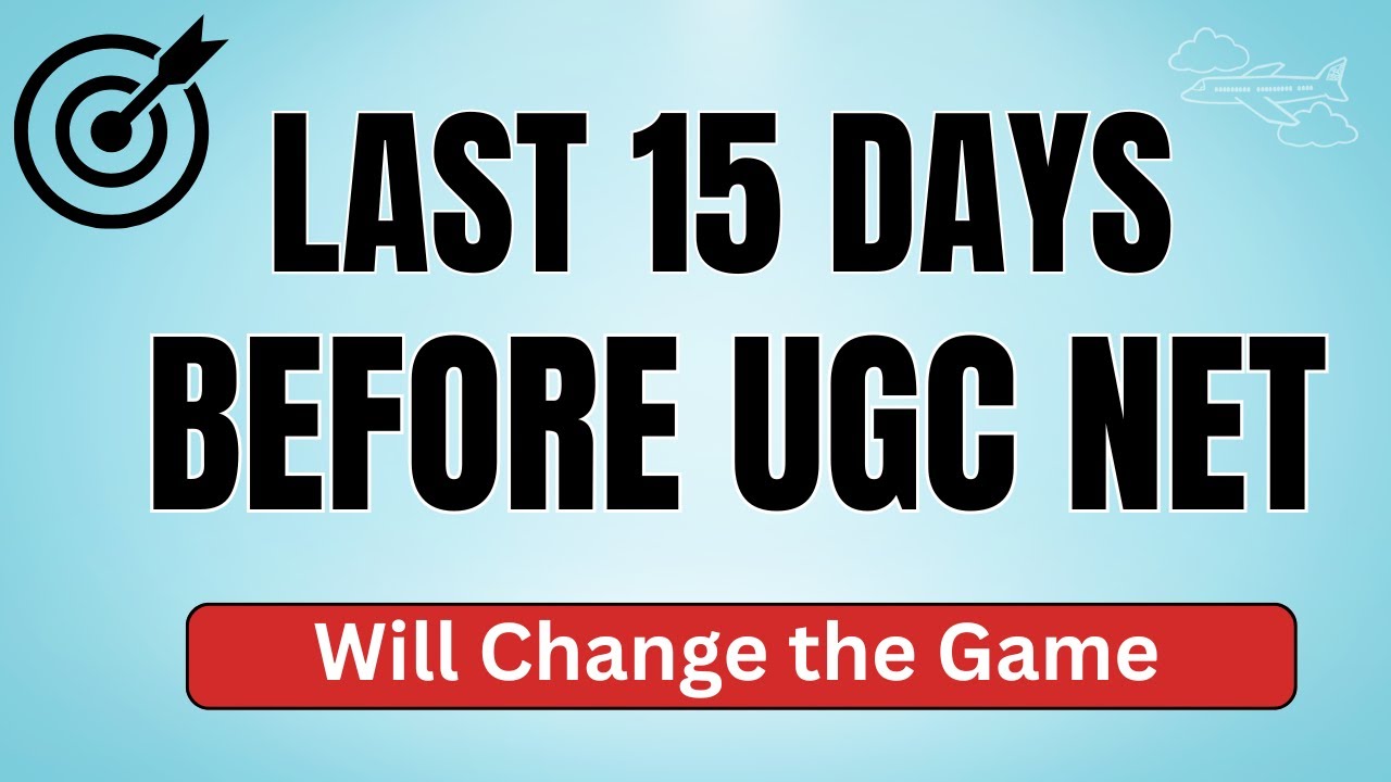 UGC NET Last 15 Days will Change the Game | UGC NET Computer Science 15 ...