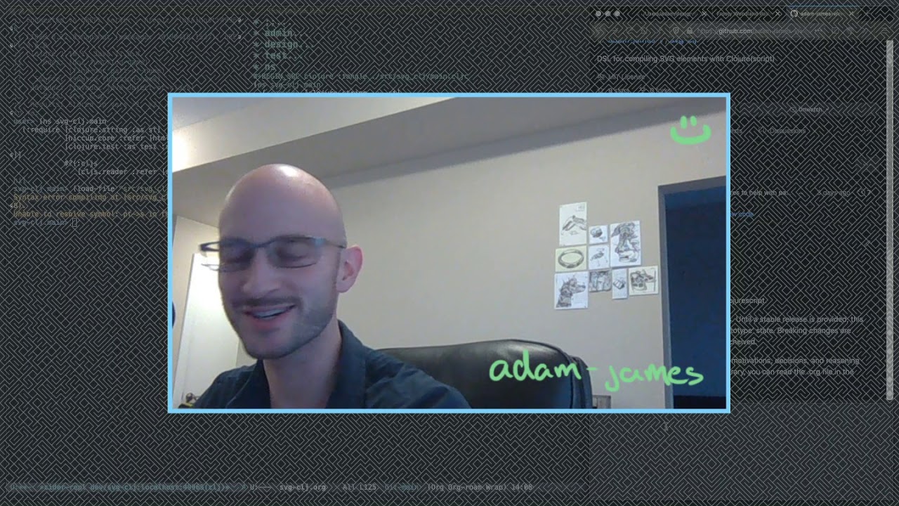 Code for handling SVG paths - svg-clj lib. Clojure Dev. VOD 102 - YouTube