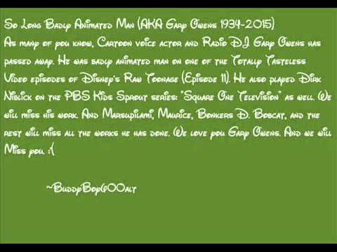 Disney's Raw Toonage remembers Gary Owens - YouTube