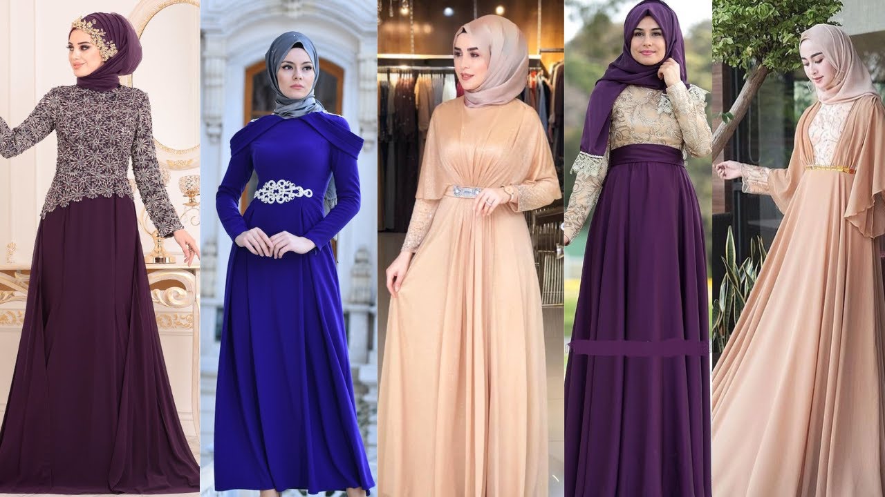 Latest stylish trendy Gown & Hijab designs||Elegant Gown & hijab for ...