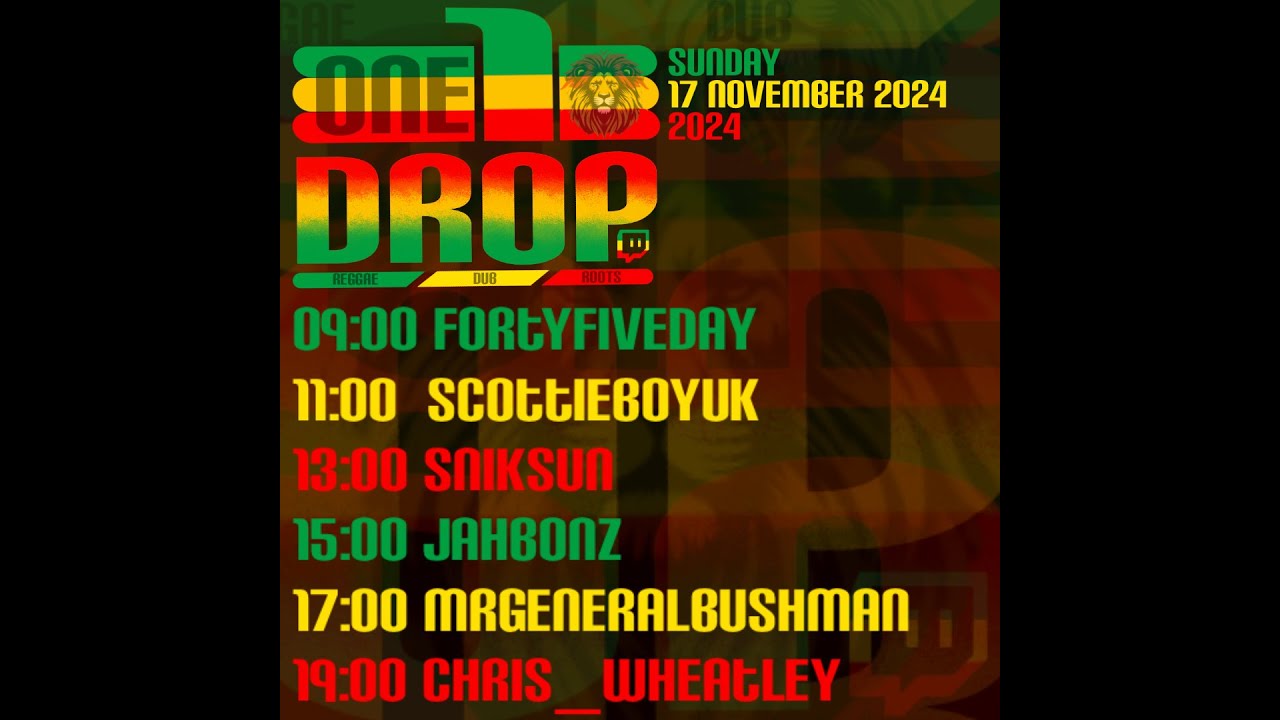 One Drop | Reggae Roots Dub 17/11/24 - YouTube