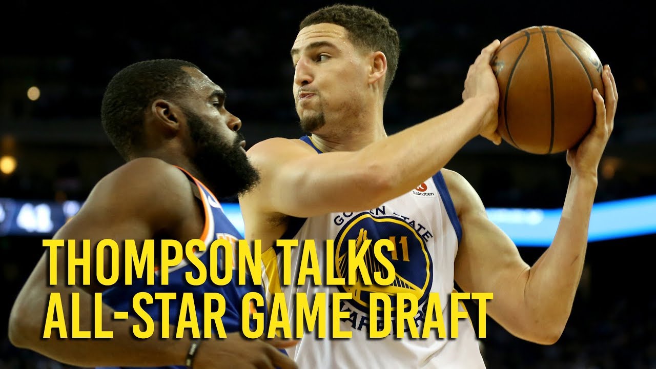 Klay Thompson wants to know one thing about the all-star draft - YouTube