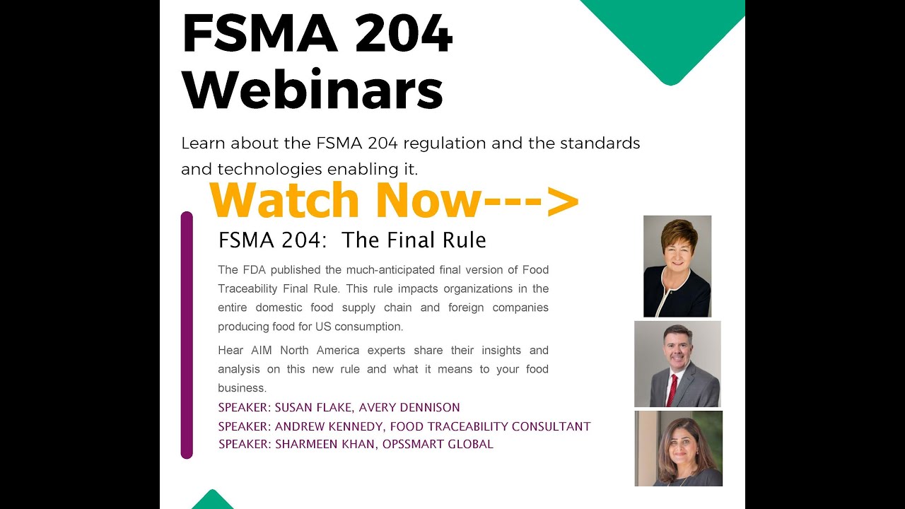 FSMA 204 The Final Rule - YouTube