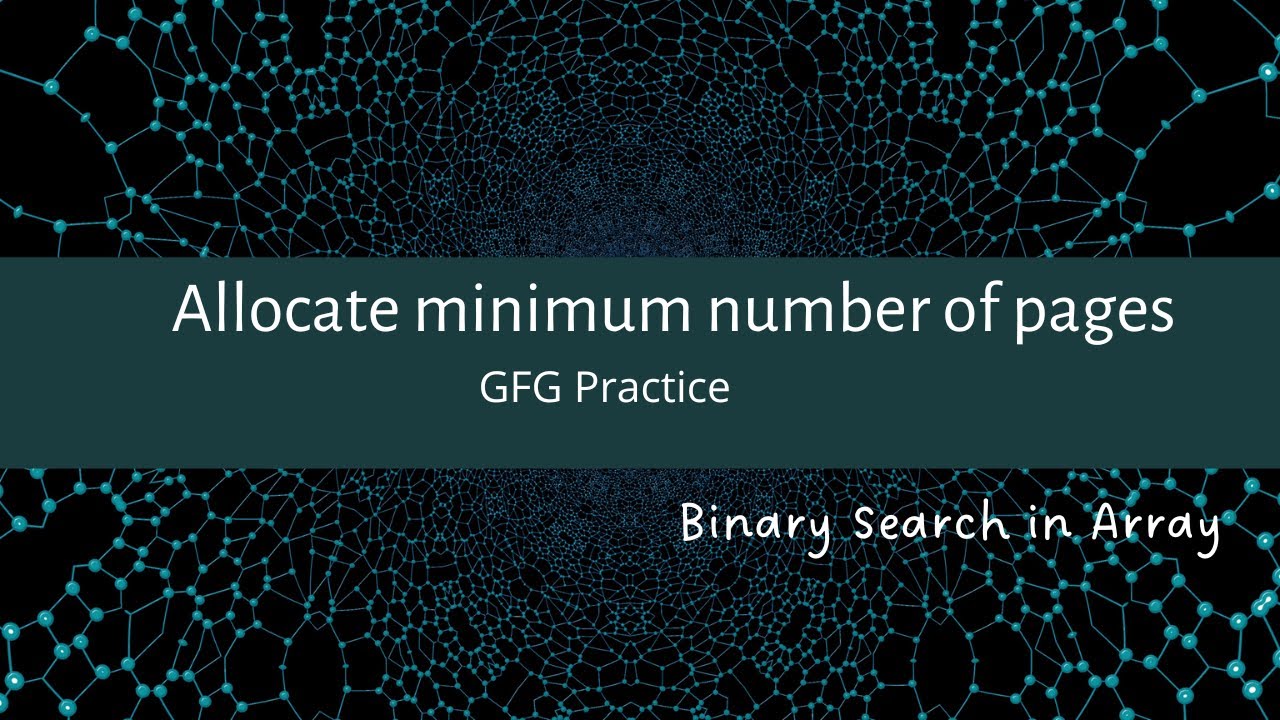 Allocate minimum number of pages - YouTube