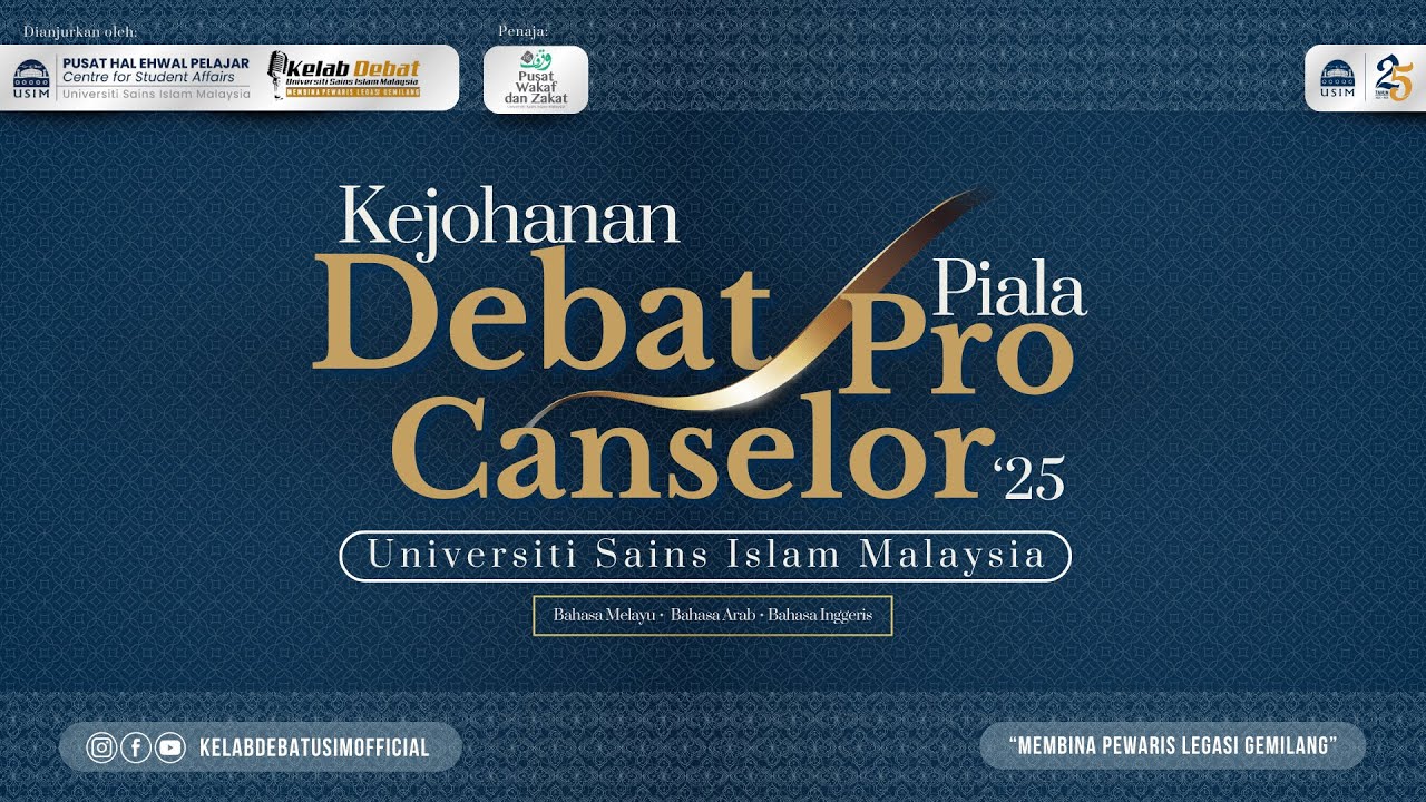 KEJOHANAN DEBAT PIALA PRO-CANSELOR BAHASA ARAB SIDANG 2 PUSINGAN 3 ...