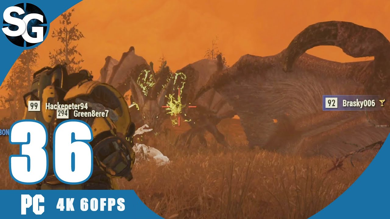 FALLOUT 76 Walkthrough Gameplay | Scorchbeast Queen Boss Fight - Part ...
