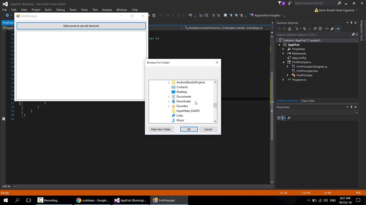 MANEJO DE ARCHIVOS CON C#: 007-LISTAR ARCHIVOS DE UN DIRECTORIO - YouTube