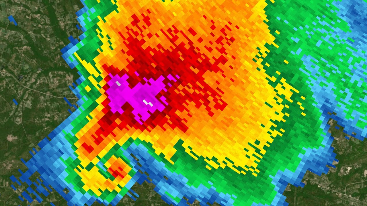 2022 Pembroke, Georgia Supercell Radar Loop - YouTube