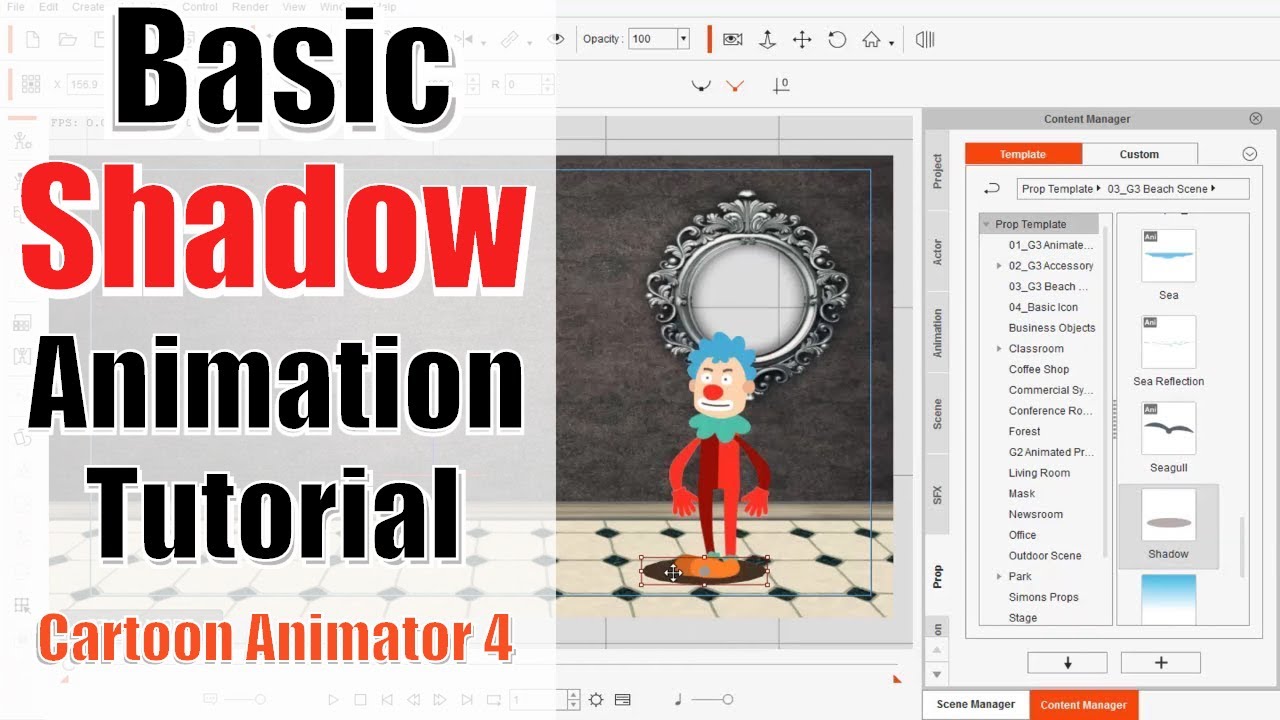 Basic Shadow Animation Tutorial Cartoon Animator 4 Youtube