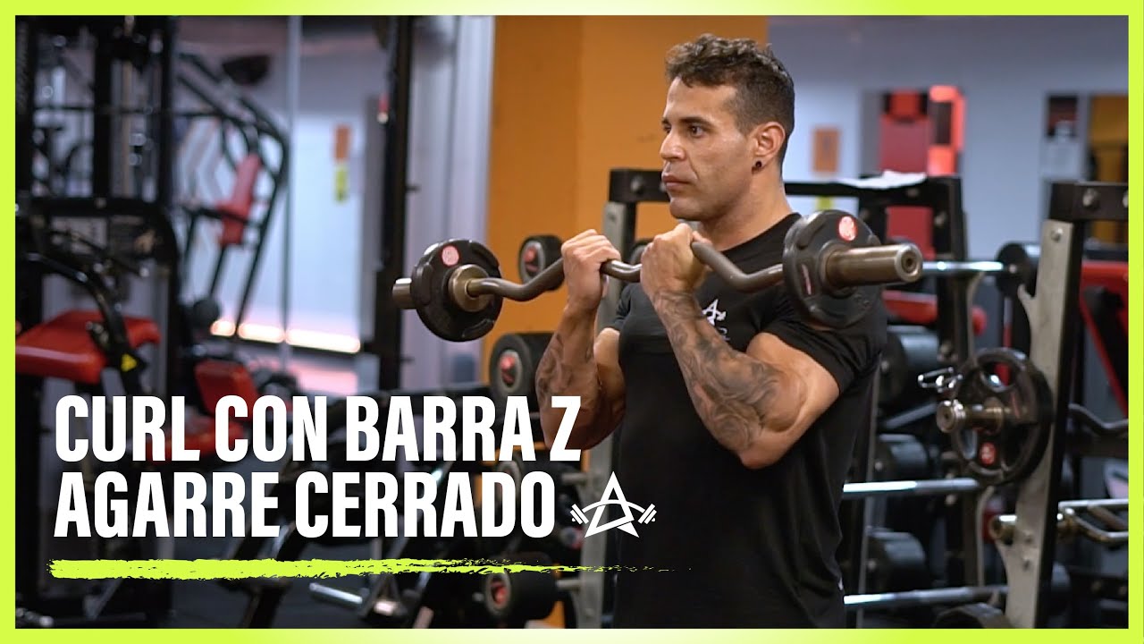 CURL BARRA Z CON AGARRE CERRADO - YouTube