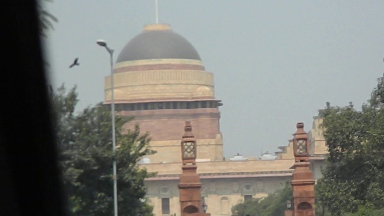Majestic View of Indian Parliament from outside .. - YouTube