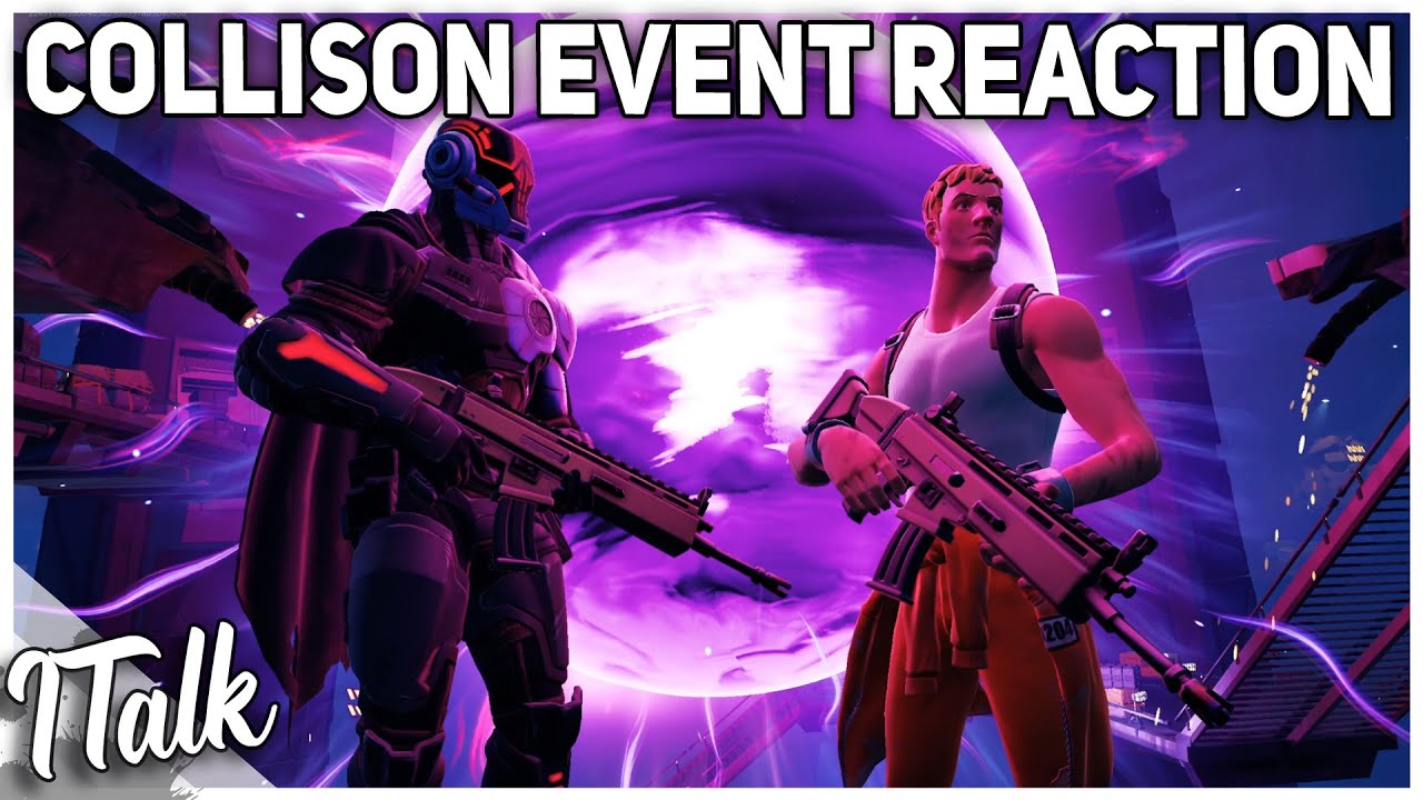 Fortnite Collison Event REACTION! (Fortnite Battle Royale) - YouTube