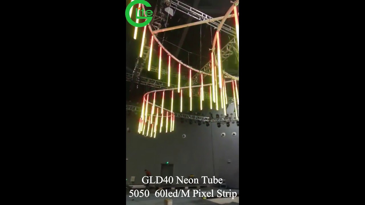 Glite D44 Neon Tube strip - YouTube