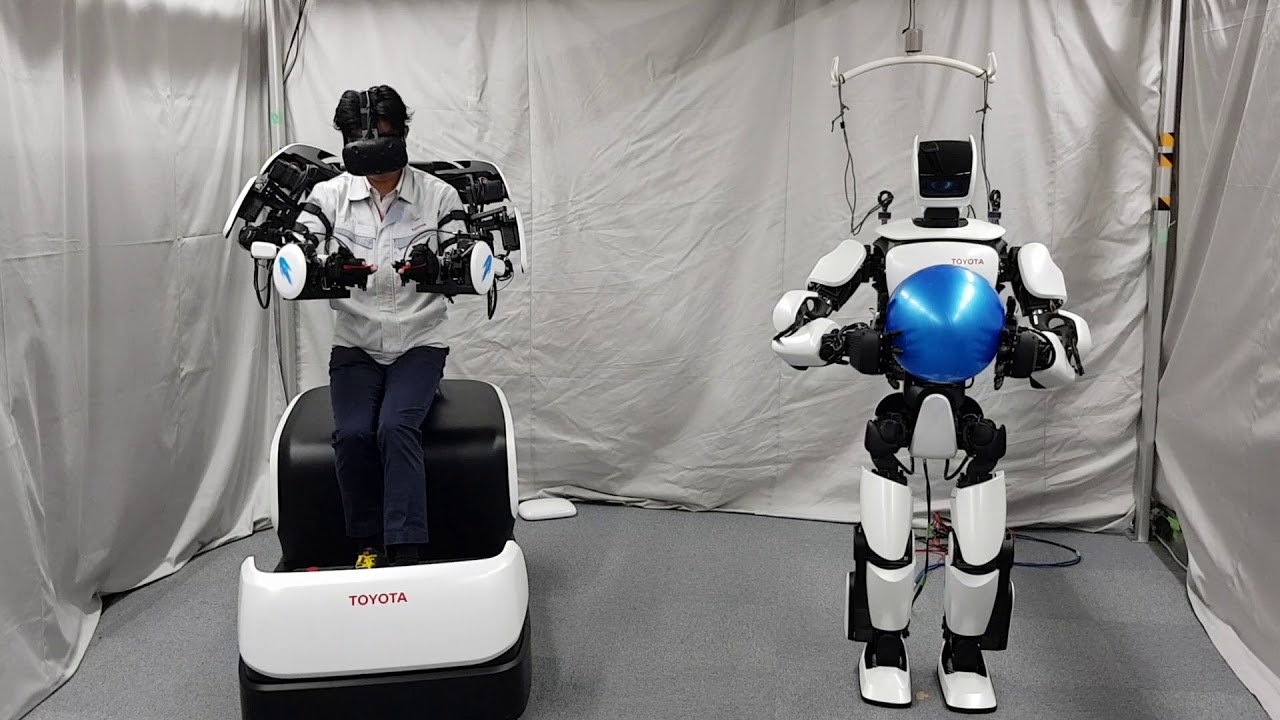 Toyota T-HR3 copies human operator - YouTube