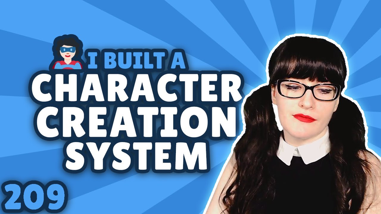 I Built a Character Creation SYSTEM🦸🏻‍♀️ - Game Design & Features💙 ...