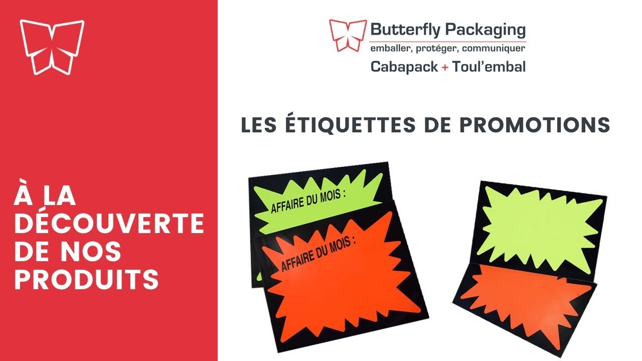 A LA DÉCOUVERTE DE NOS PRODUITS : LES ÉTIQUETTES DE PROMOTION - YouTube