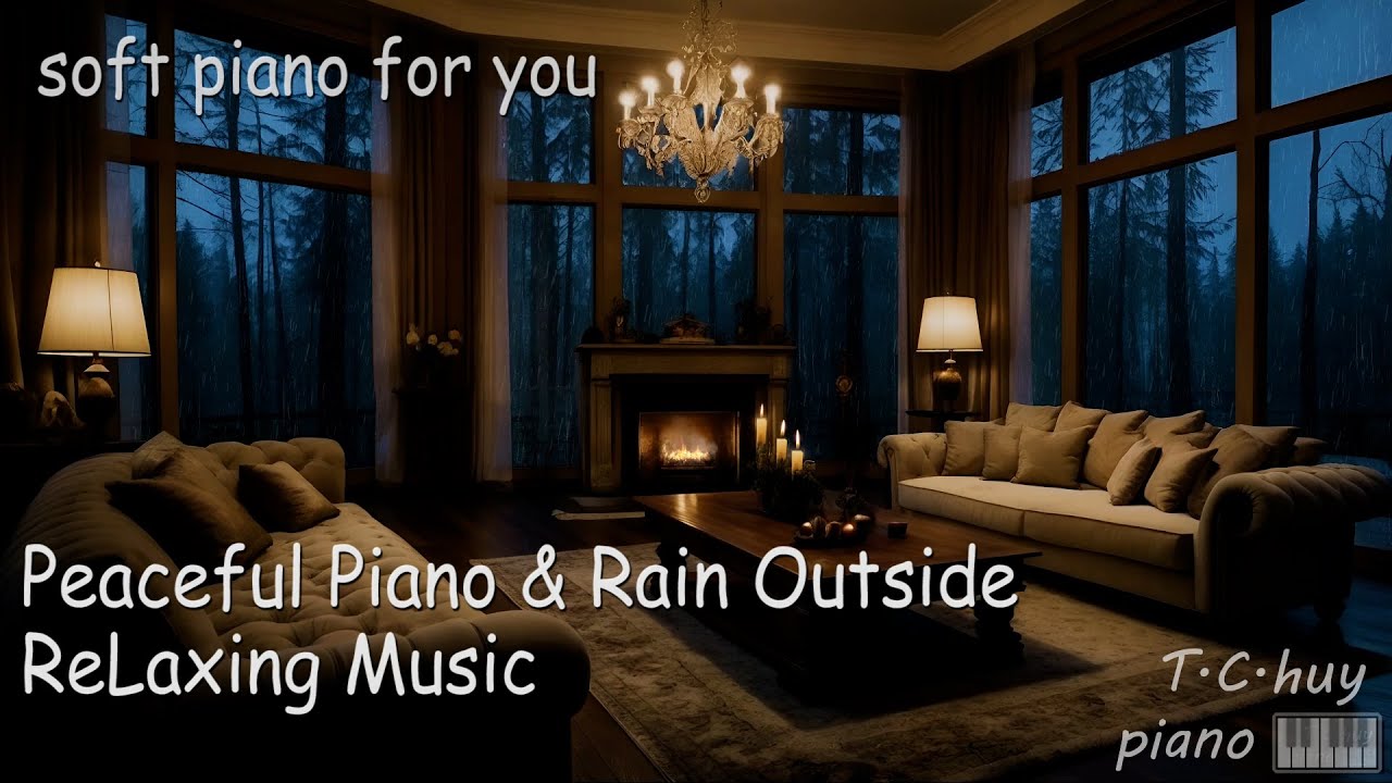 Sad Afternoon in the Warm Room and Peaceful Piano with the Rain outside ...