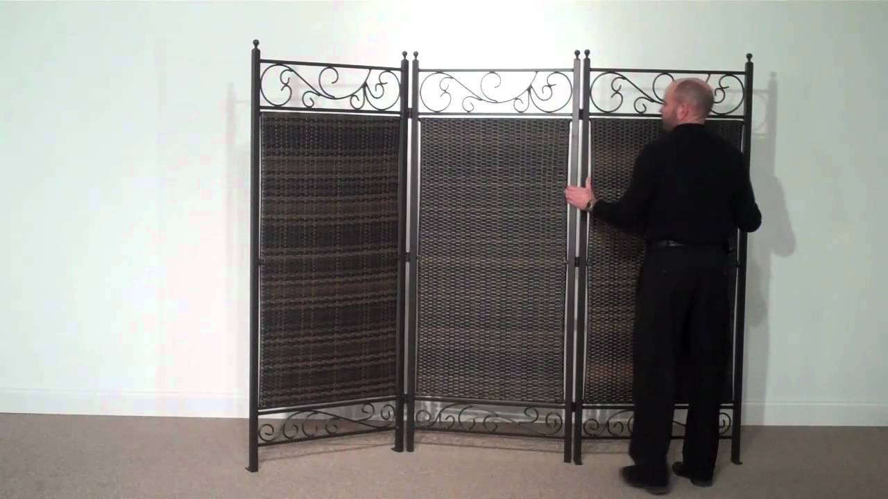 Versare 3 Panel Wicker Partition (Steel Frame) - YouTube