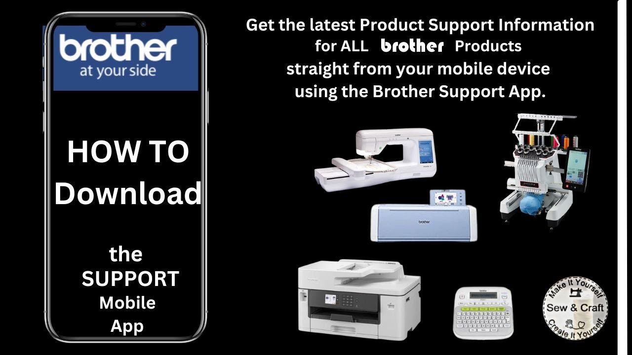 Brother Support centre app for mobile devices - YouTube
