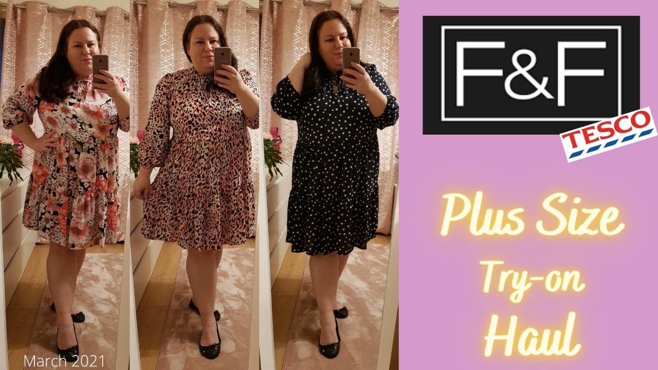 F&F Clothing Plus Size Try-on Haul 👗💕 - March 2021 - YouTube