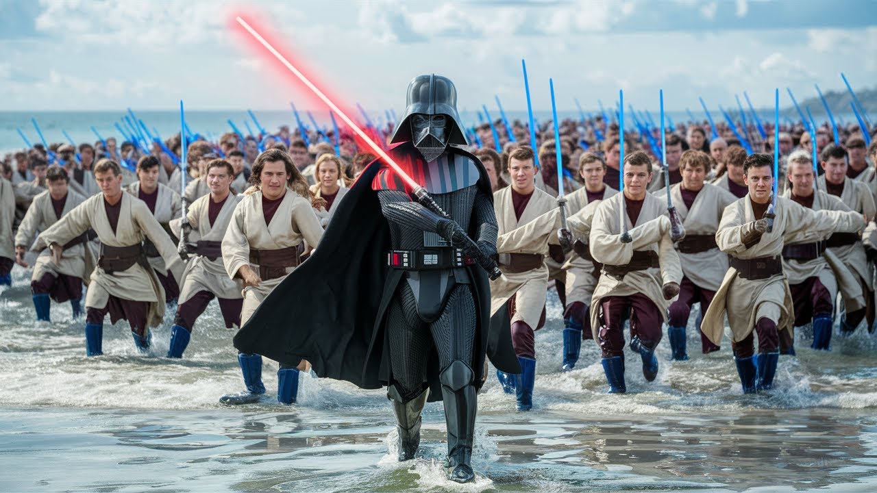 Landing at Omaha Beach: Star Wars Jedi vs Nazi Firemen | Ultimate Epic ...